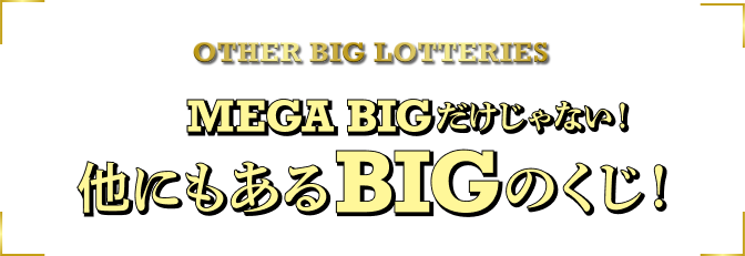 【公式】MEGA BIG(メガビッグ)｜くじ史上最高額 1等最高12億円のチャンス！